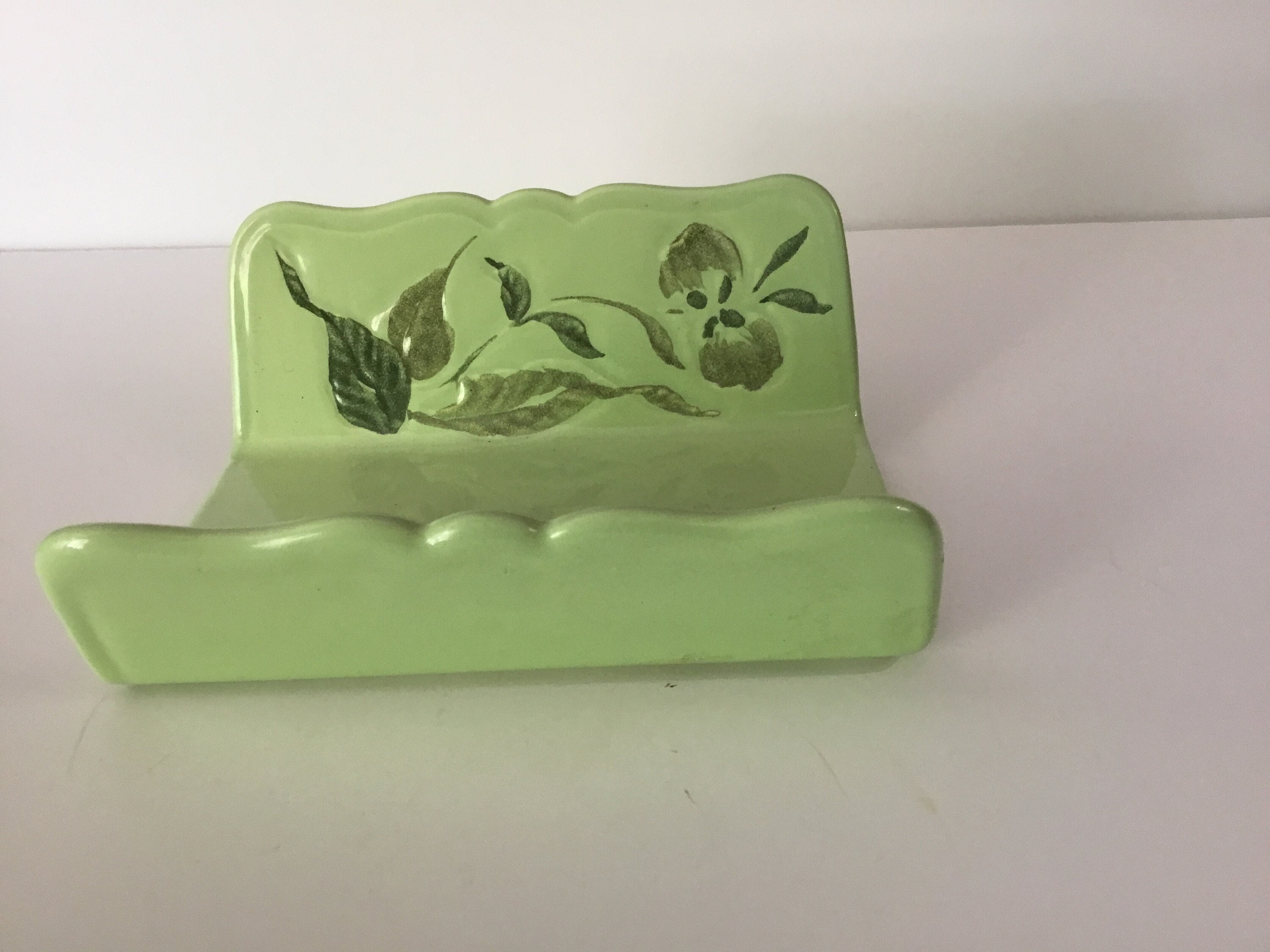 Vintage Haeger 932 USA Art Pottery Tissue/towel/napkin Holder Spring ...
