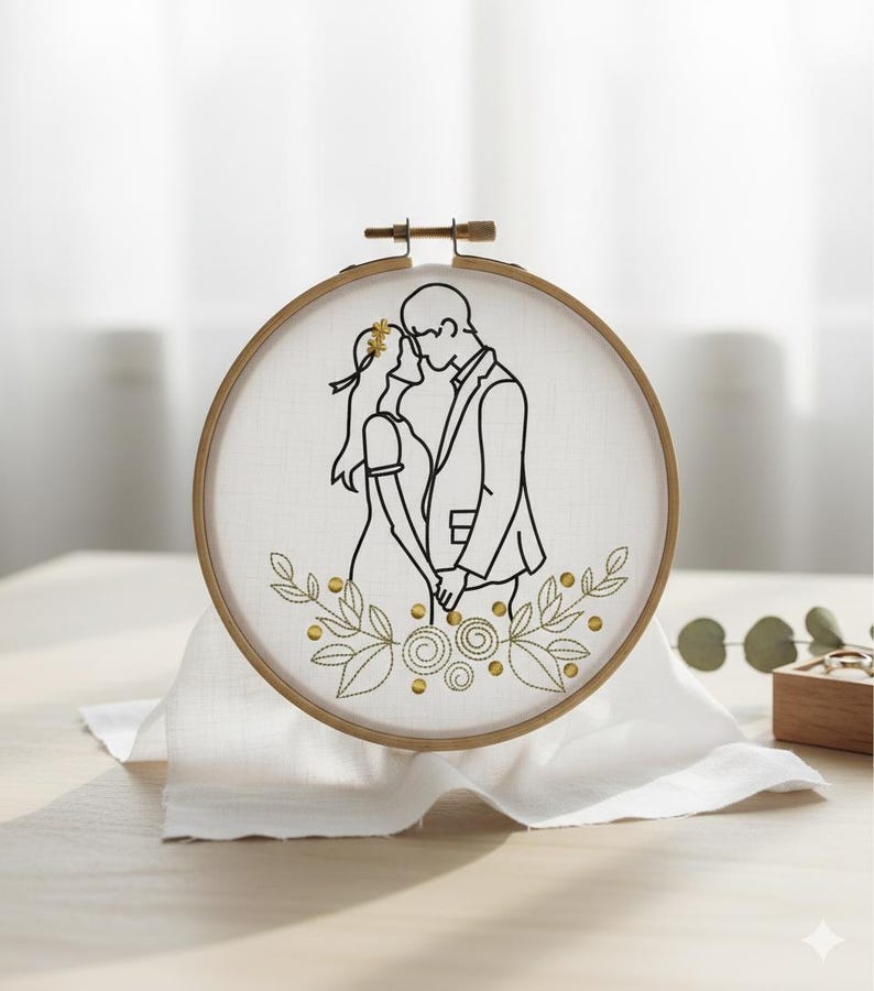 Couple Machine Embroidery Designs Bundle Valentine’s Day| Engagement ...