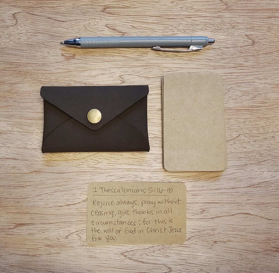Pocket Size Prayer & Scripture Wallets With Blank Cards (brown Envelope ...