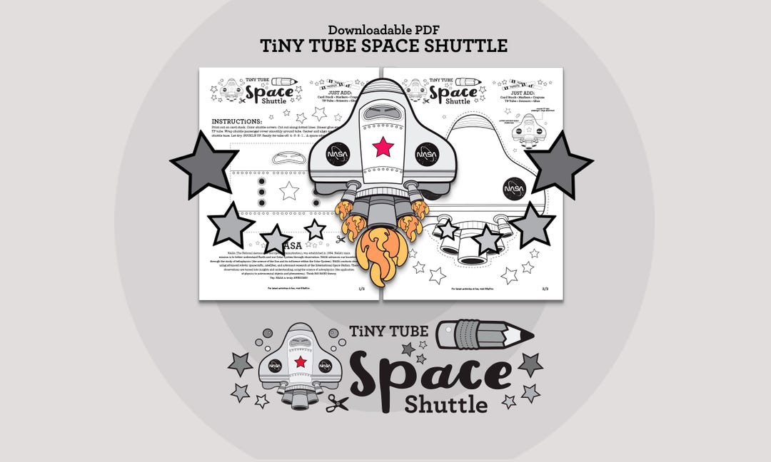 Tiny TUBE SPACE SHUTTLE - Etsy