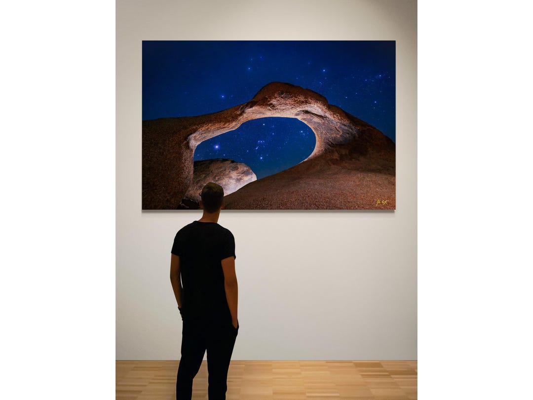 Orion Through Mobius Arch Photo, Starry Night Wall Art, - Etsy