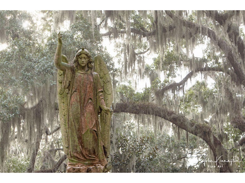 Bonaventure Cemetery Angel Photo, Savannah Gothic Wall Art - Etsy