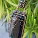 Vintage Patrice Cicada Pendant Necklace: Green Glass, Detailed Insect ...
