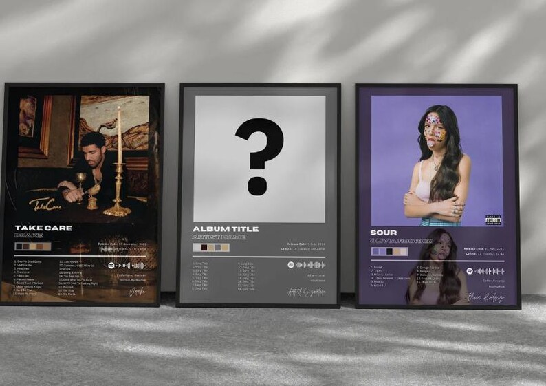 Custom Album Cover Art Prints: Personalized Music Poster (digital ...