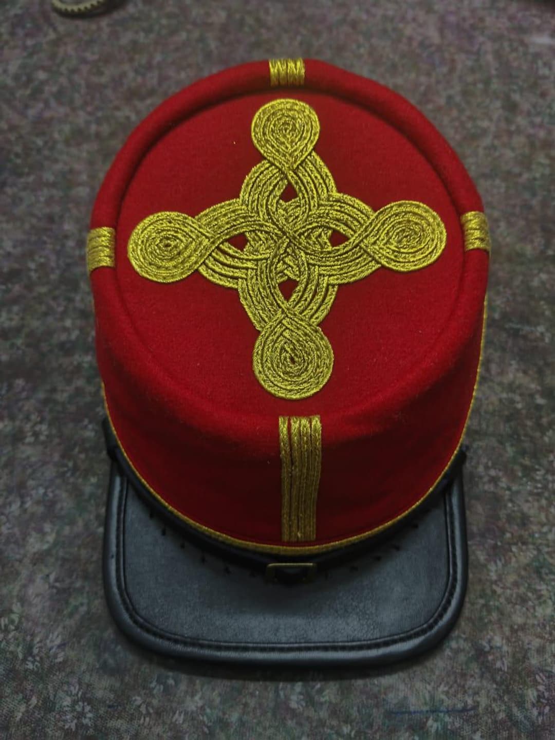 US Civil War Artillery Complete Red Kepi With 4 Row of Gold Braid - Etsy