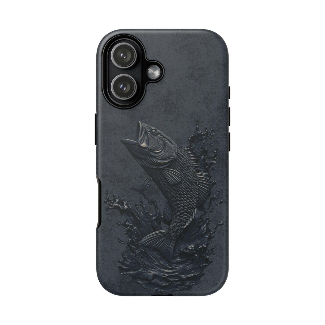 Bass Fisherman Phone Case, Tough Case - Outdoor Adventure Gift, iPhone ...