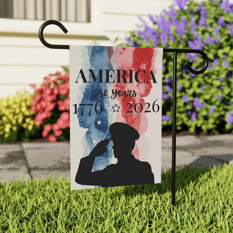 USA 250th Anniversary Garden & House Banner | Patriotic Semi ...