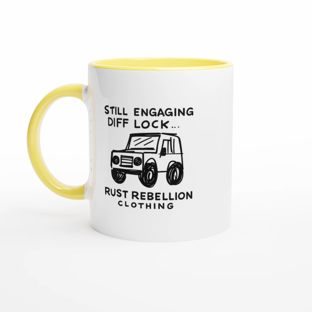 Defender Mug - Engaging Diff Lock - White 11oz Ceramic Mug With Colour ...