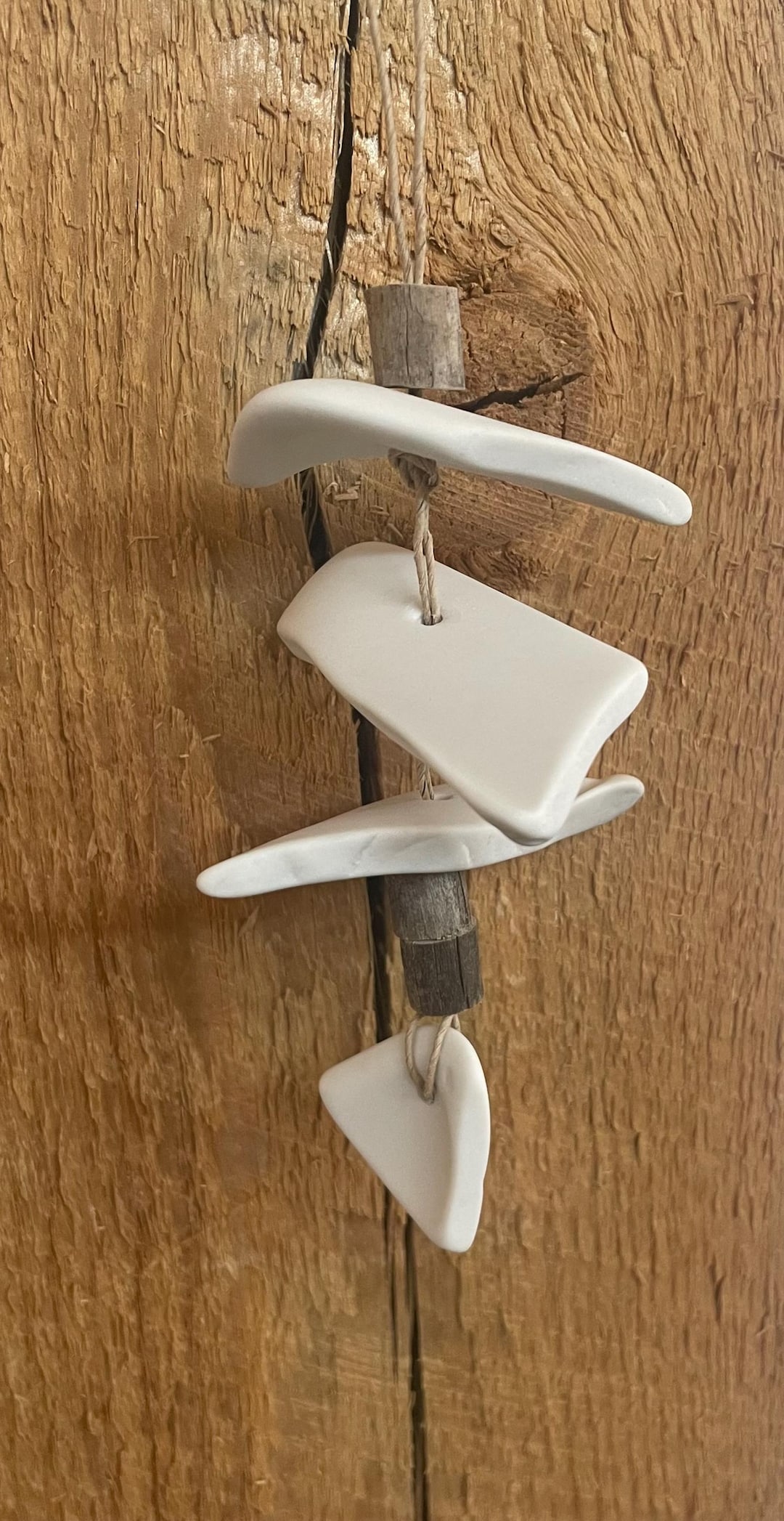 Upcycled Pottery Ornament, Pottery Ornament, Modern, Hygge Ornament ...