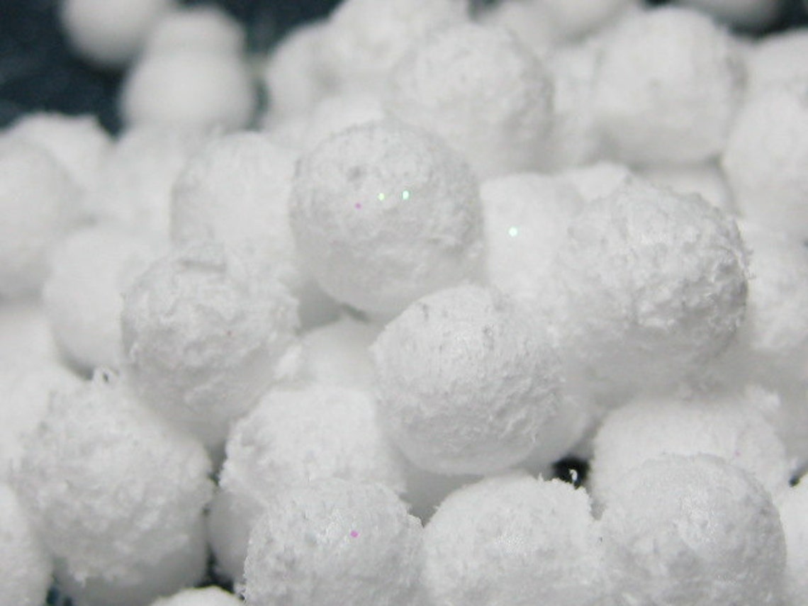 Miniature Snow Balls Winter Craft DIY Snowballs 3mm 11mm | Etsy