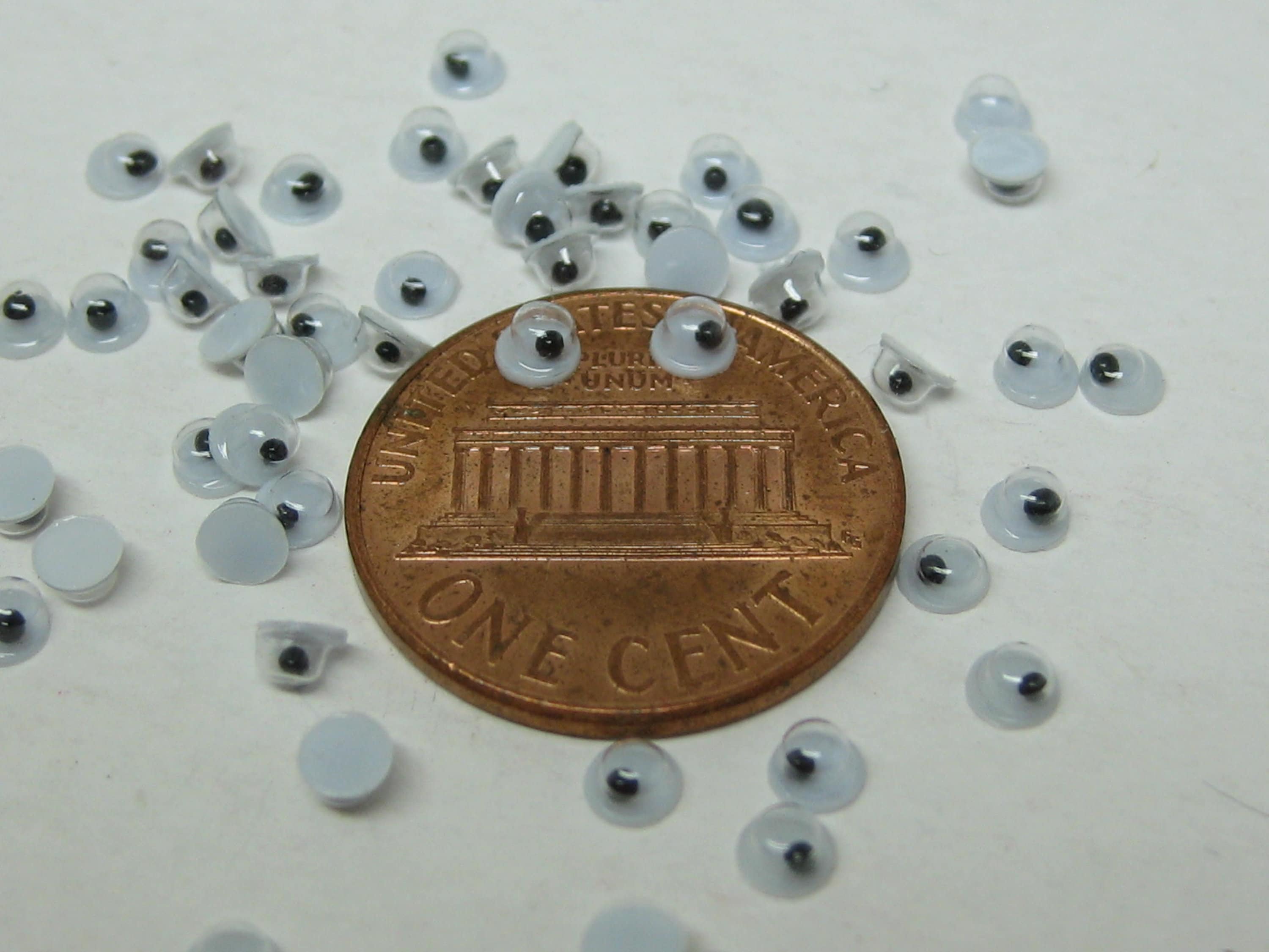 Tiny Googly Eyes 3mm Flat Back No Adhesive Wiggly DIY 50 - Etsy