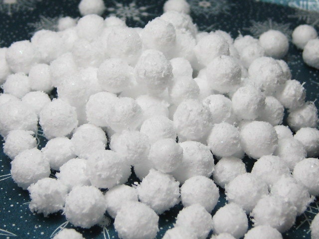 Miniature Snow Balls Winter Craft DIY Snowballs 3mm 11mm - Etsy