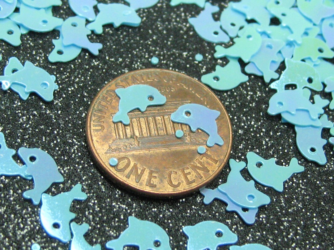 Blue Iridescent Dolphin Glitter, Under the Sea Confetti, Ocean Table ...