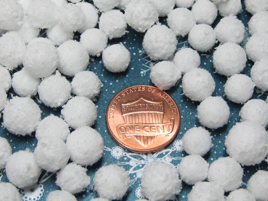 Miniature Snow Balls Winter Craft DIY Snowballs 3mm 11mm - Etsy