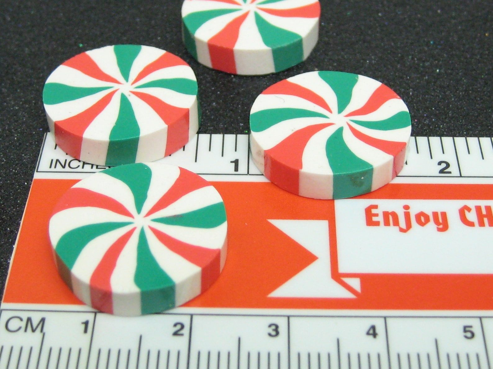 Fake Peppermint Candies Christmas Craft Cabochon Holiday - Etsy