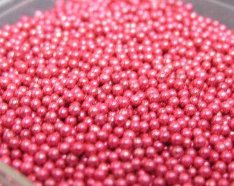 White Gold Microbeads Marbles .75mm 1mm Solvent Resistant Miniature ...