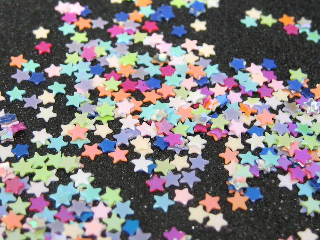 Tiny Star Glitter, Multicolor 2.5mm, You Choose the Amount. - Etsy
