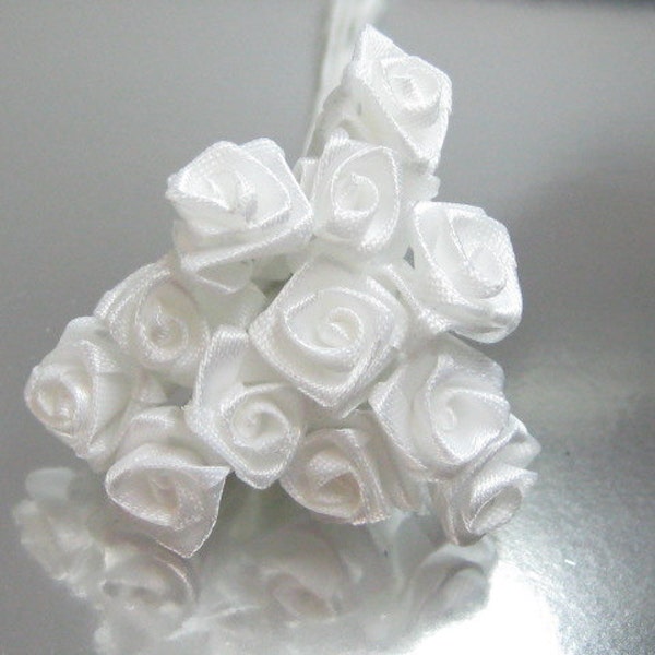Satin Ribbon Roses - Etsy