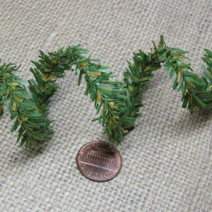 Canadian Pine Mini Garland DIY 12 Inch Wire Roping Miniature Christmas ...