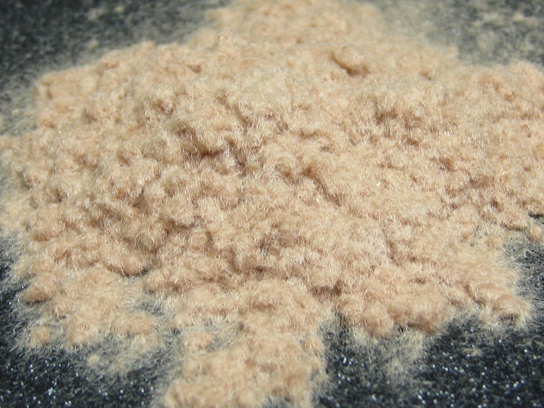 Tan Flocking Powder, DIY Fuzzy Rayon Fibers, Velvet Nail Art, Fake ...