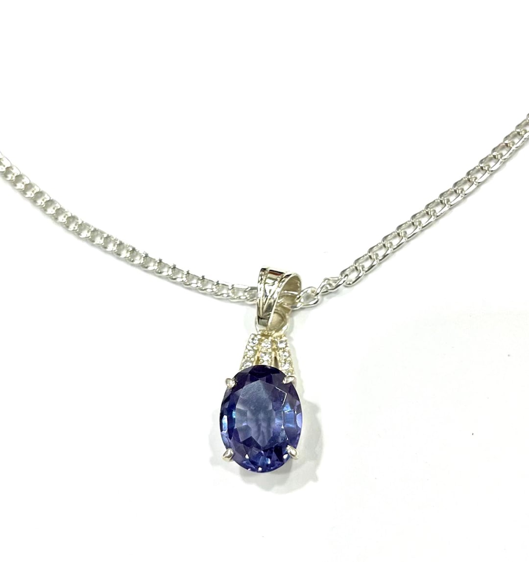 Natural Alexandrite Pandent 925 Sterling Silver December Birthstone - Etsy