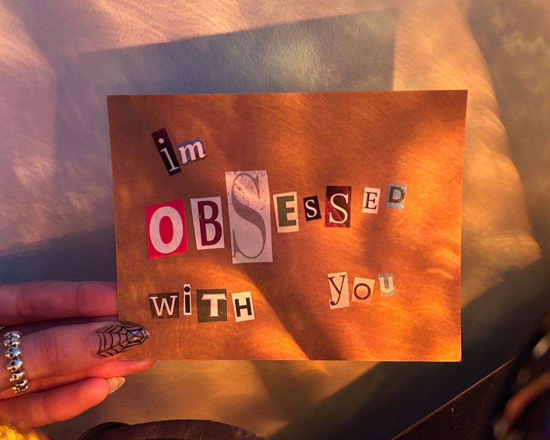 Ransom Note Love Card: Bold, Funny, and Quirky Gift - Etsy
