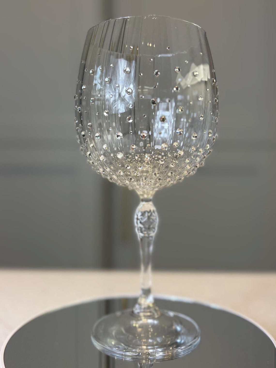 Crystal Drops Gin Glass – Elegant Copa De Balon Design With Sparkling ...