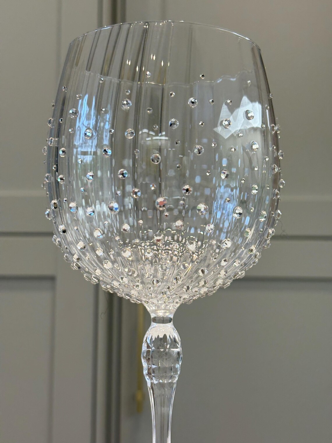 Crystal Drops Gin Glass – Elegant Copa De Balon Design With Sparkling ...