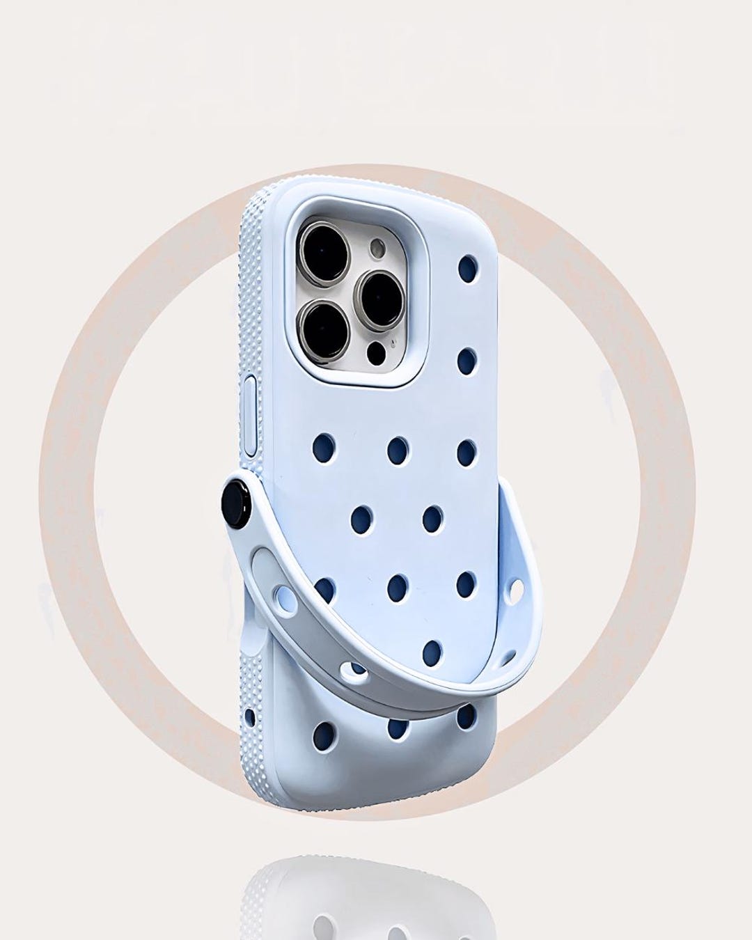 Crocs Style Phone Strap Case iPhone 17 Series , Multi Color Hole Design ...