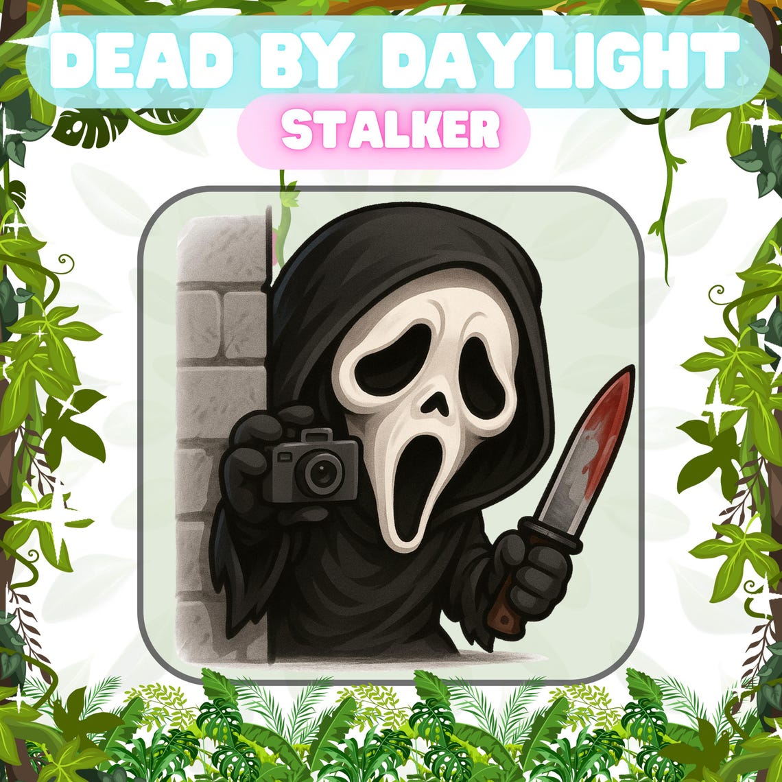 Dead by Daylight Ghostface - Stalker Emote | Cute DBD Twitch Emote ...