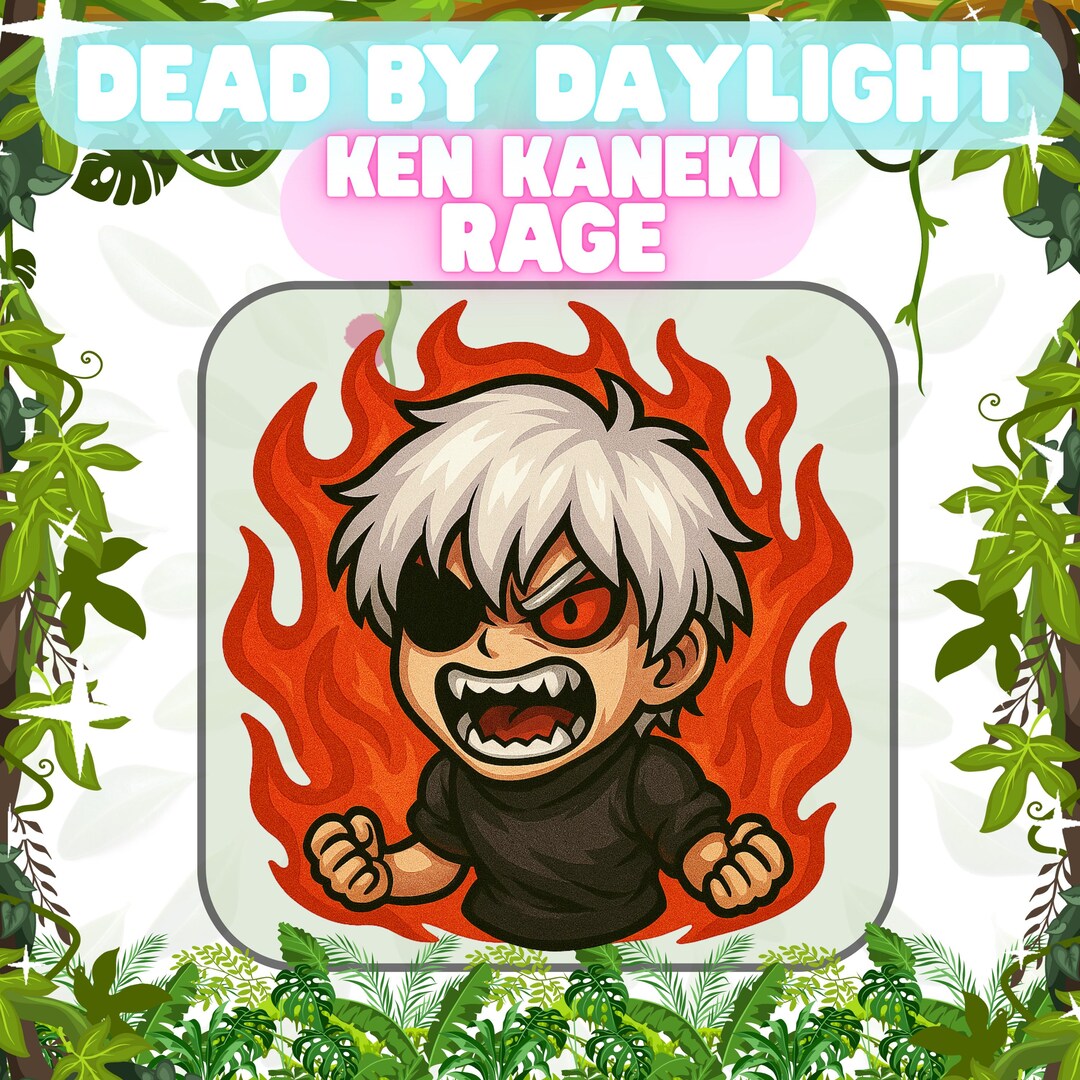 Dead by Daylight Ken Kaneki Rage Emote | Cute DBD Twitch Emote ...