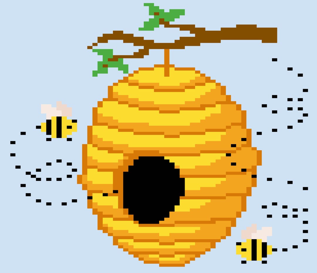 Bee Hive Hand-knit Blanket Pattern **DIGITAL DOWNLOAD** - Etsy
