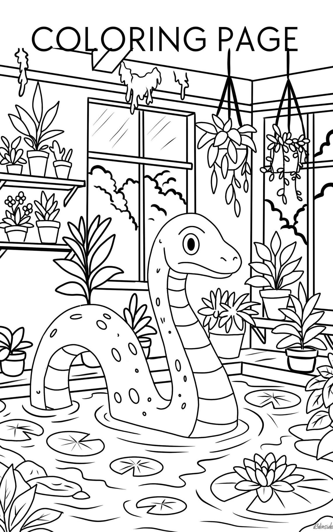 Spooky Cryptid Coloring Book, Hand Drawn Style - Etsy