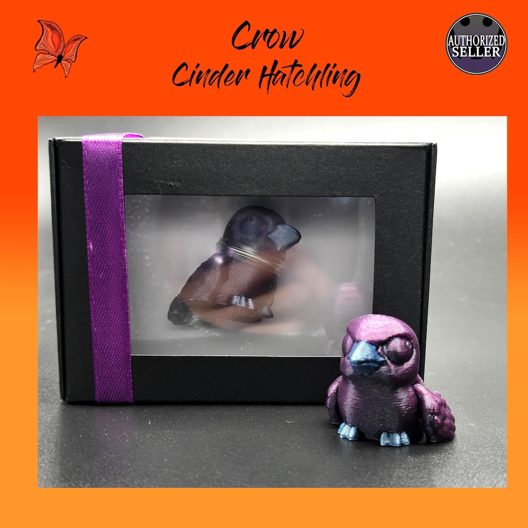 Cinderwing - Cinder Hatchling Crow - Etsy