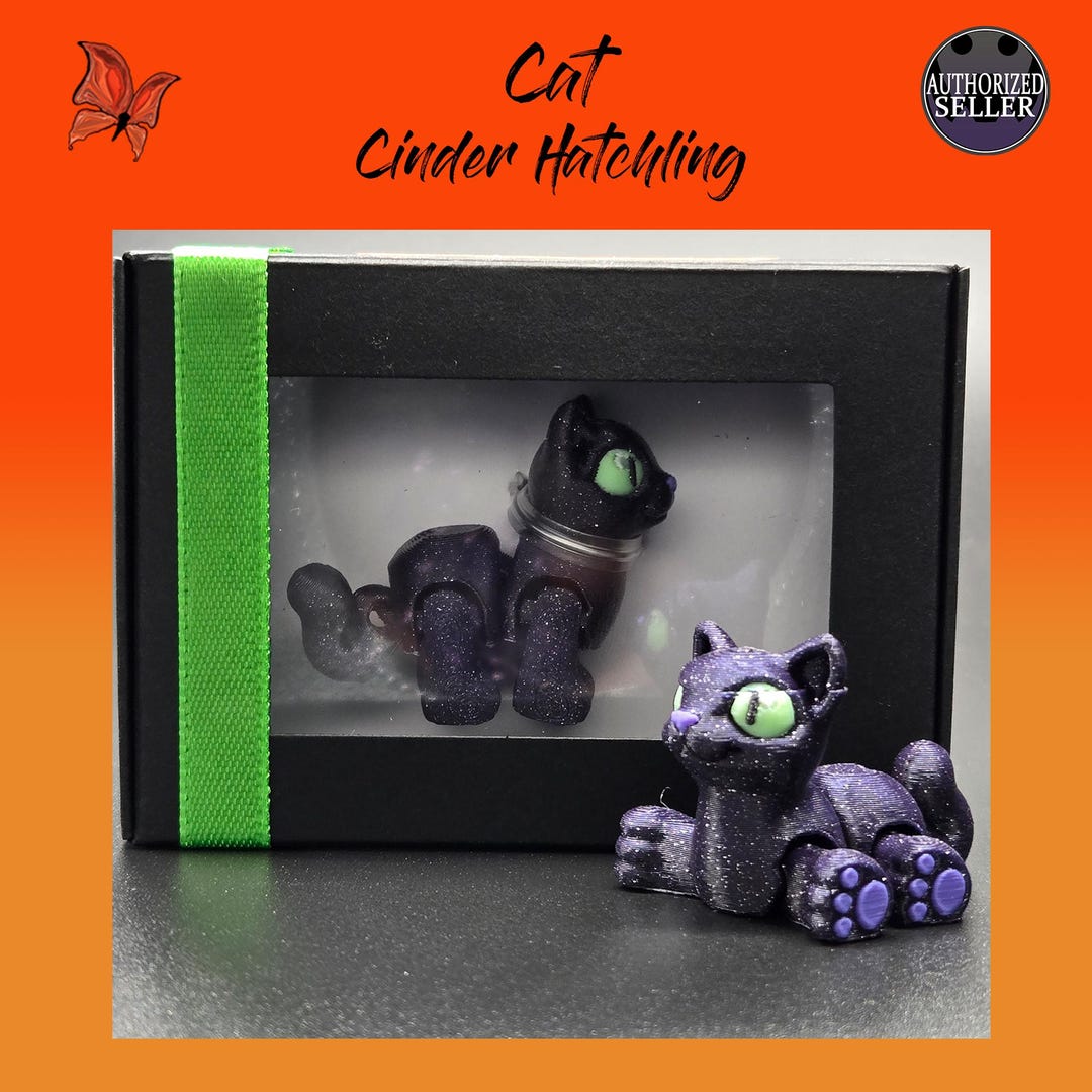 Cinderwing - Cinder Hatchling Cat - Etsy