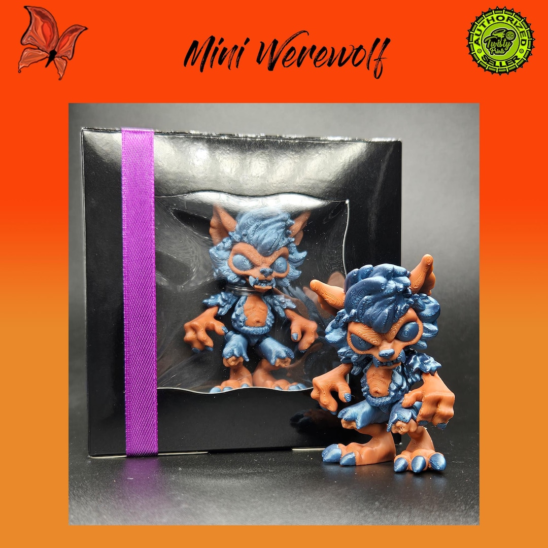 Twistyprints - Mini Werewolf Flexi - Etsy