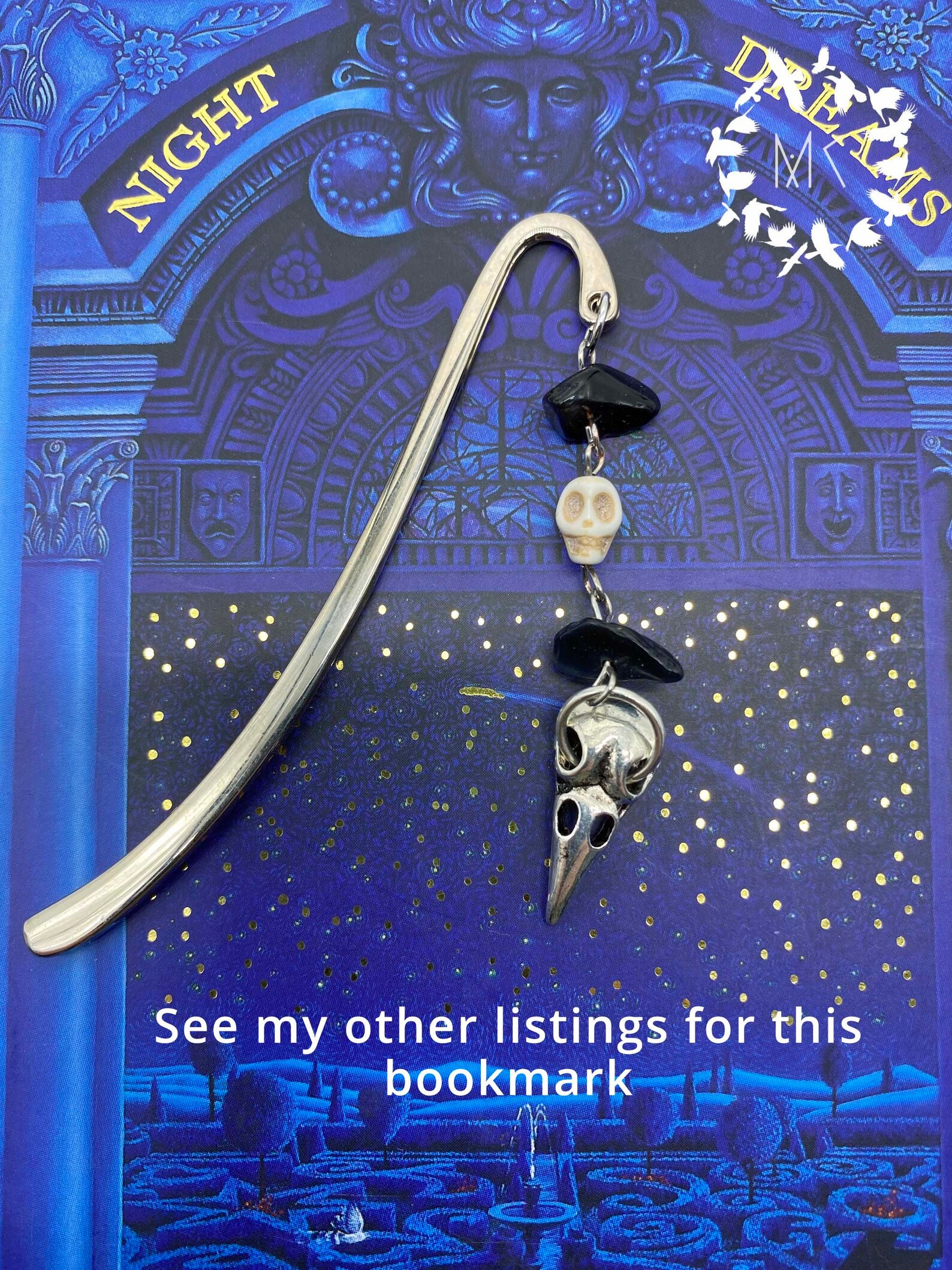 White Cut Agate Bookmark Multi-color Pentacle Pentagram Witch Wicca ...