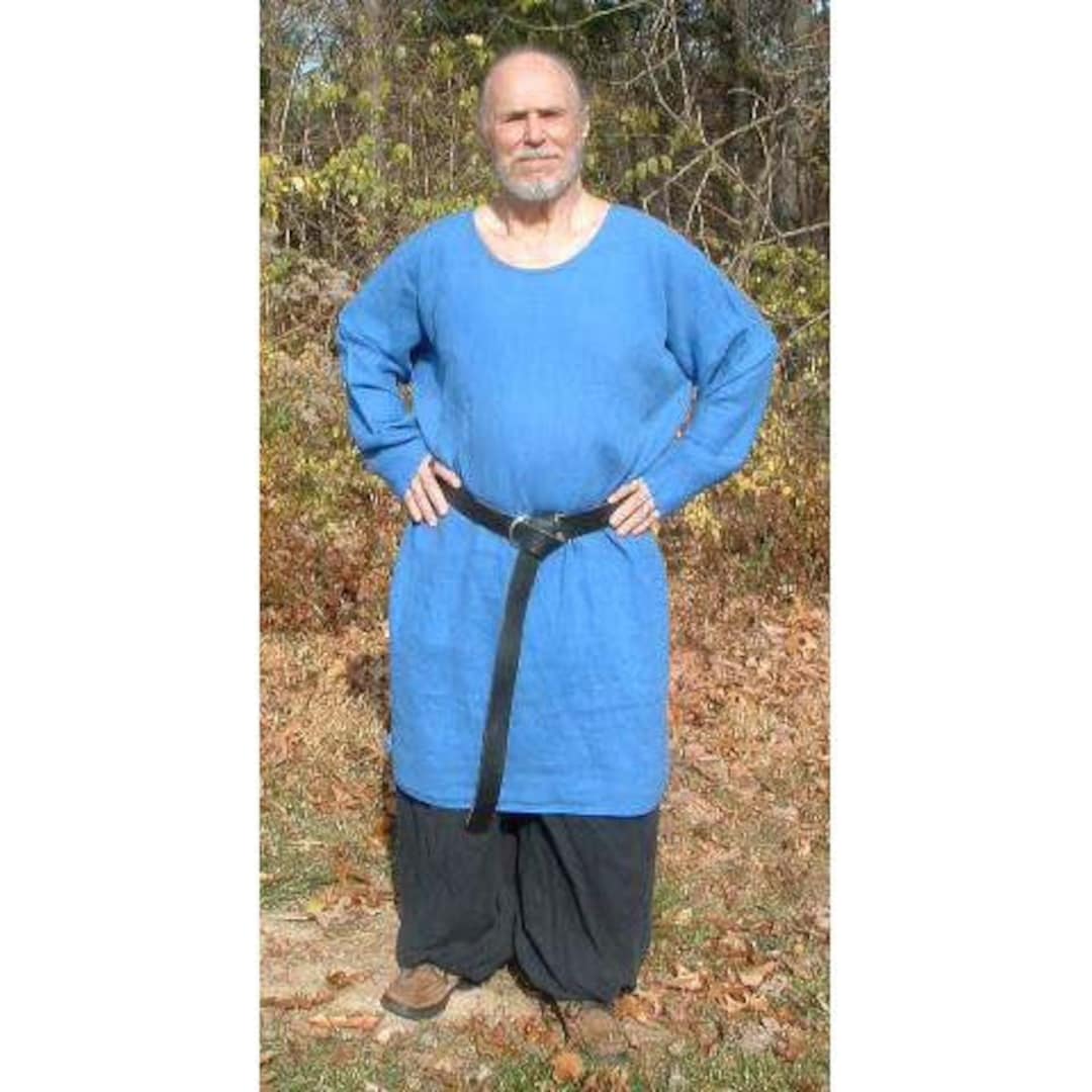 Linen Medieval Long Sleeve Tunic. Basic or Extended Size. - Etsy