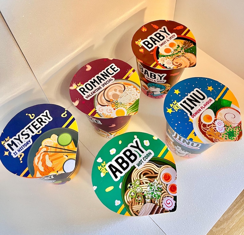 Pop Star Inspired - Ramen Soup Labels (set of 10) - Etsy