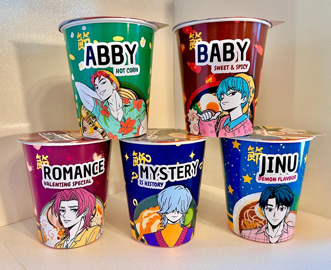 Saja K Pop Demon Inspired - Ramen Soup Labels Huntrix (set of 10) - Etsy