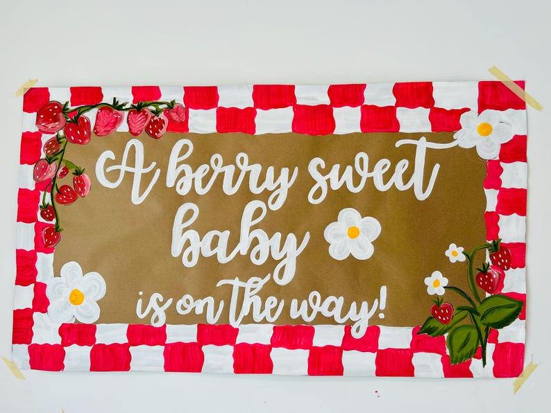 Custom Painted Kraft Paper Banners - Etsy