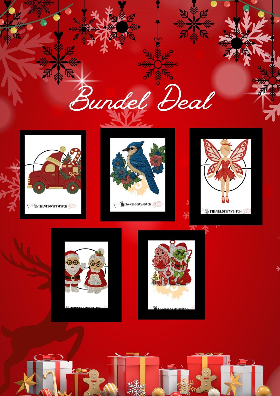 Bundles of 5 Design for Christmas - Etsy