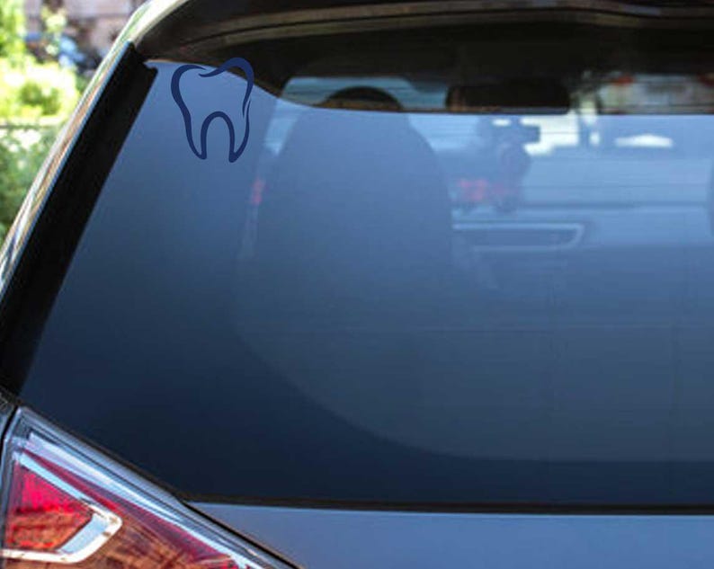 Simple Molar Tooth Vinyl Decal – Sticker for Dentist, Dental Hygienist ...