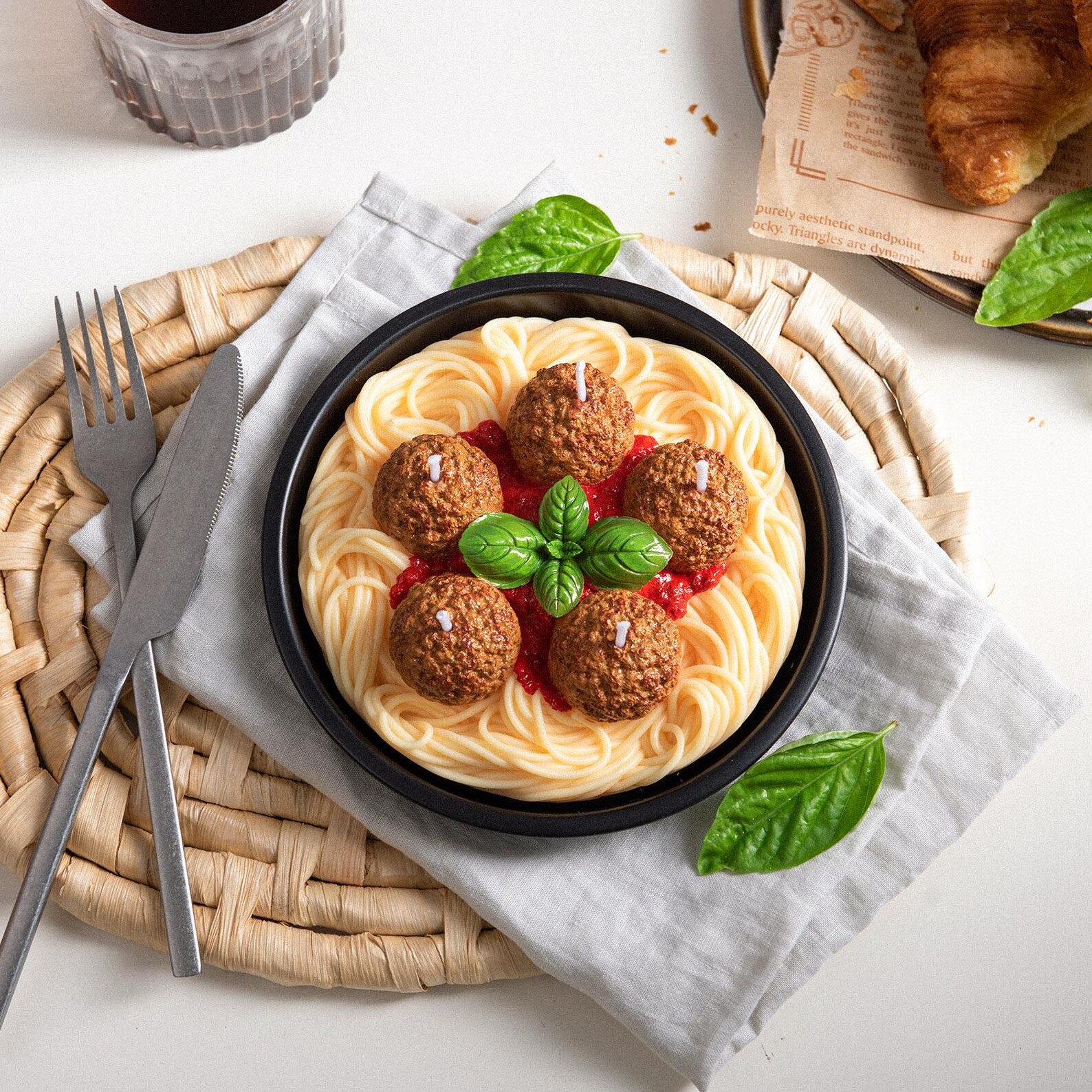 Spaghetti and Meatballs Candle, Realistic Scented Soy Wax Candle ...