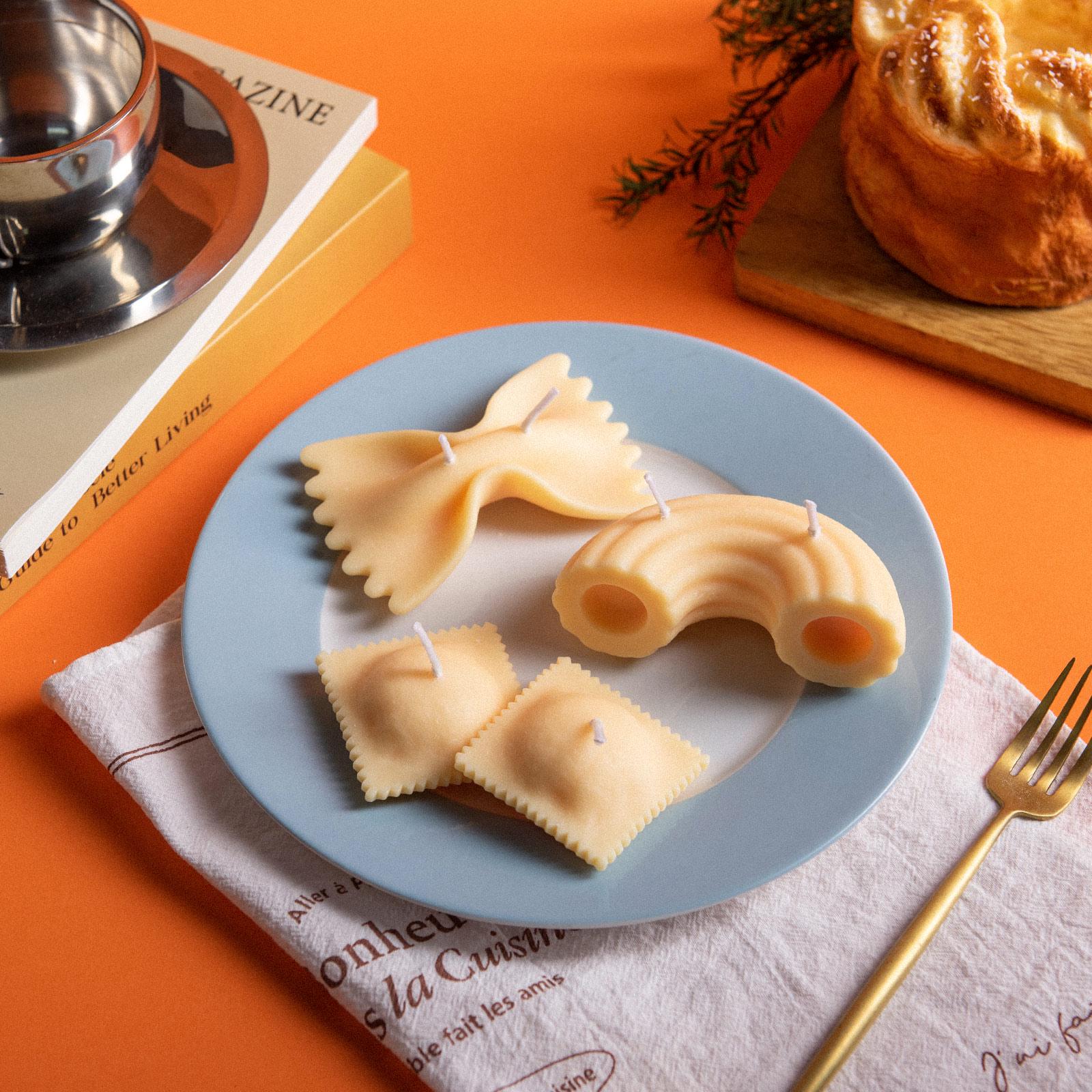 Rigatoni Pasta Candle, Fun Realistic Unique Food Candle Gifts, Italian ...