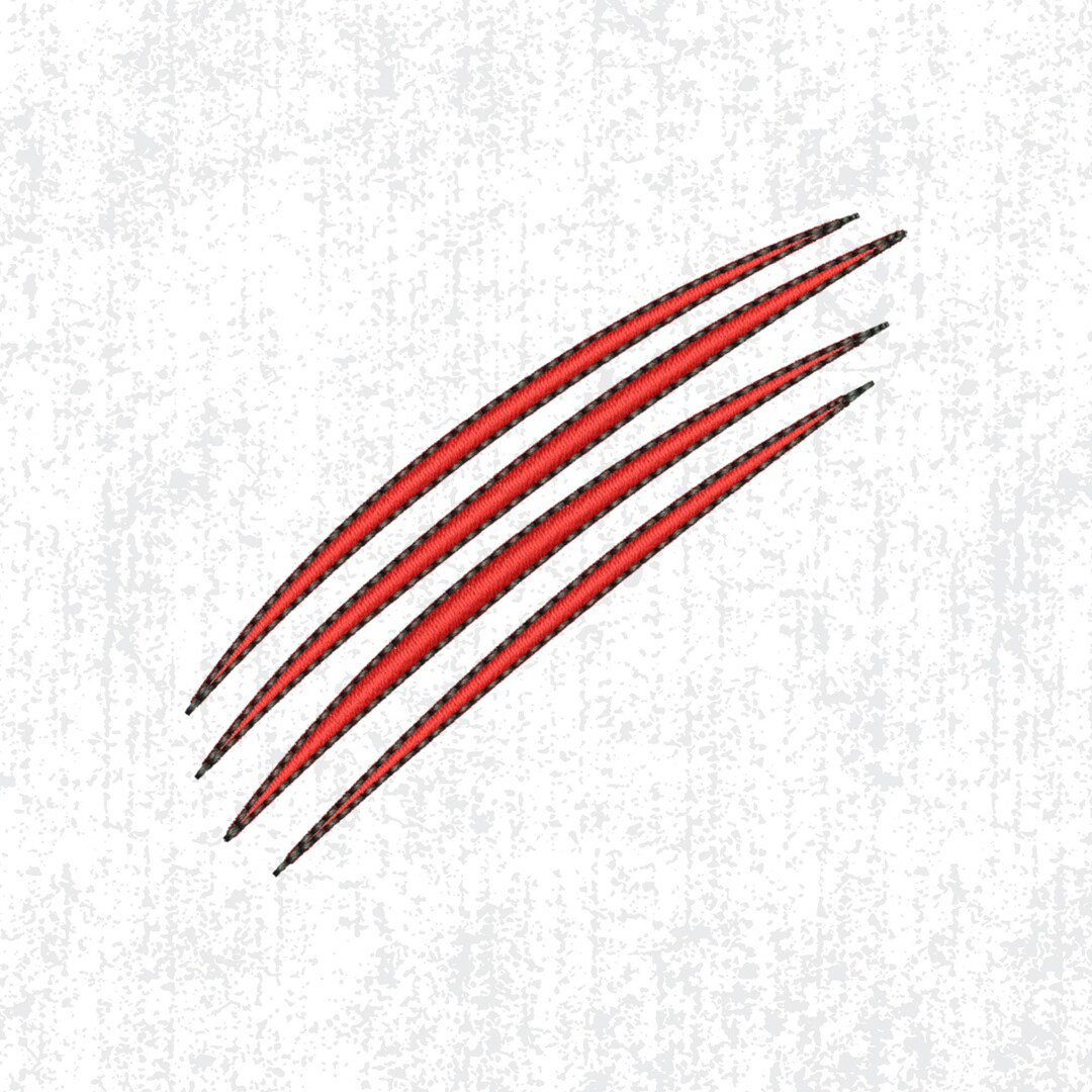 Claw Marks Embroidery Design | Scratch Mark Machine Embroidery File ...