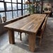 Rustic Farmhouse Dining Table – Handmade Solid Oak or Walnut, Custom ...