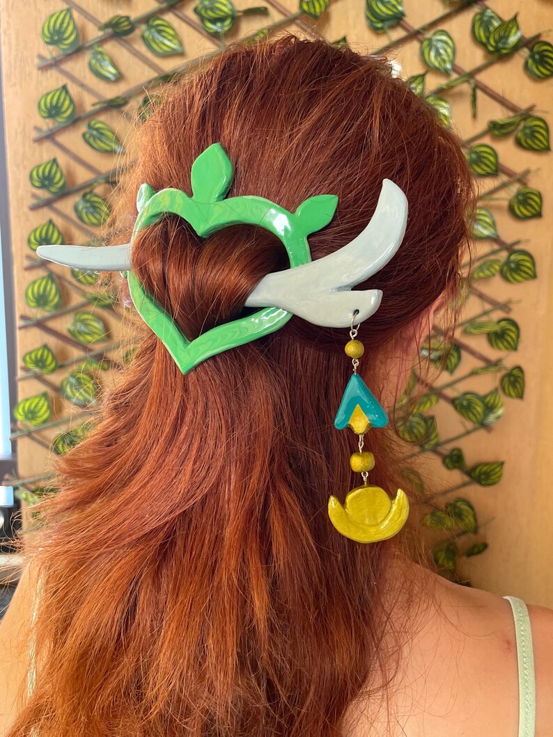 Lauma Dendro Genshin Impact Hair Clip - Nod Krai. Genshin Merch ...