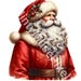 Vintage Santa Claus Clipart Set | Retro Christmas Illustrations ...