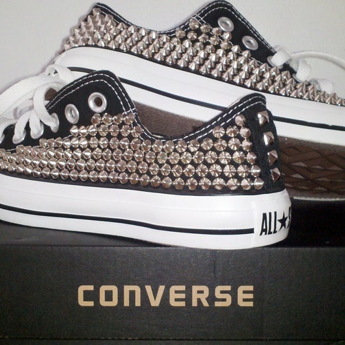 Spiked Converse Chuck Taylor Shoes - Etsy